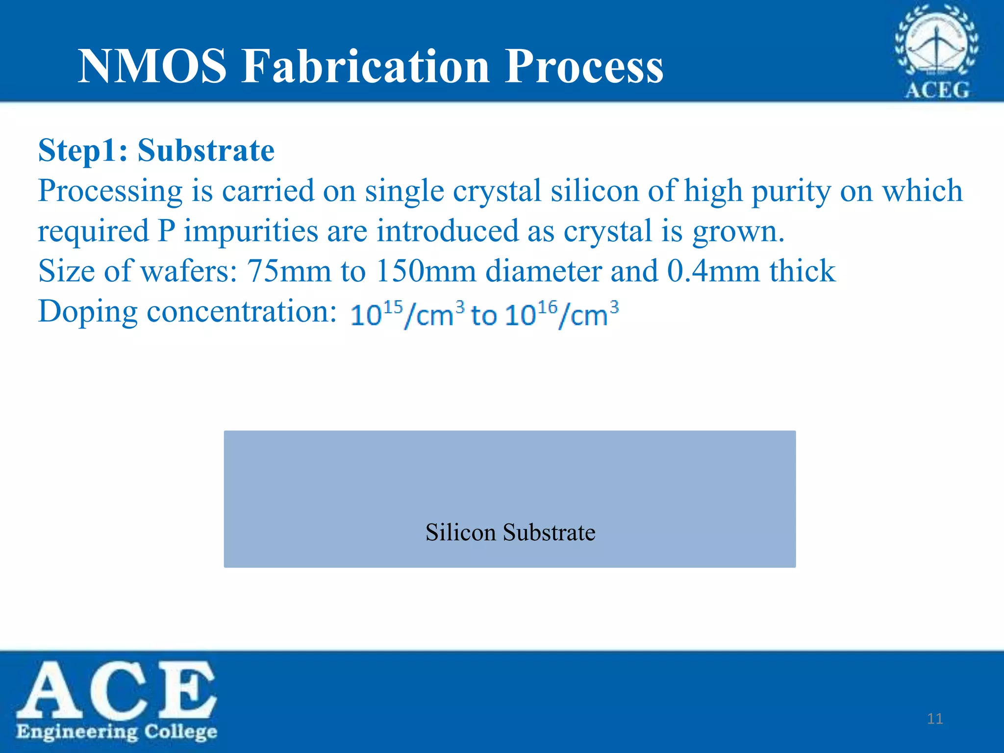 Lecture4 nmos process | PPTX