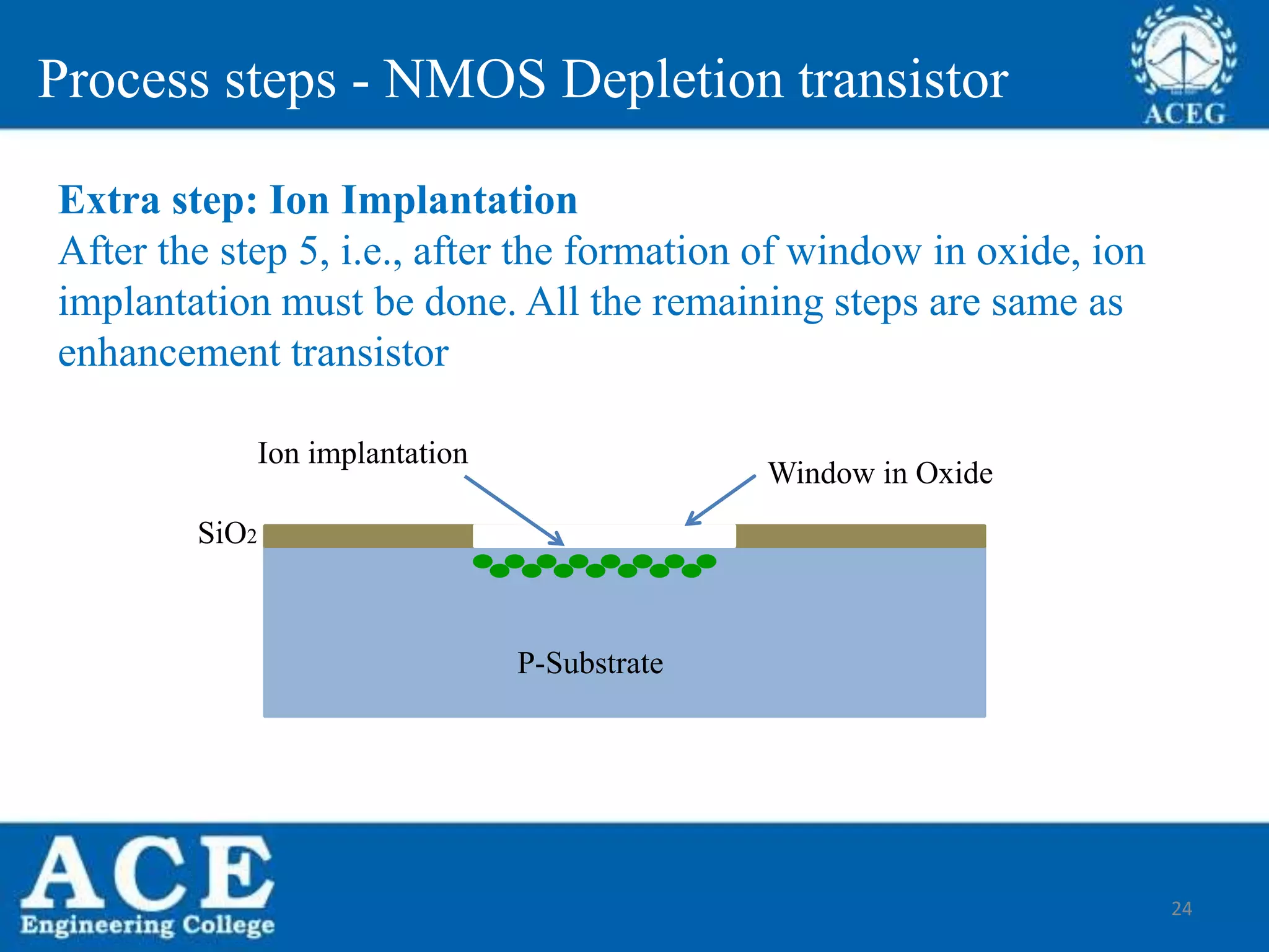 Lecture4 nmos process | PPTX