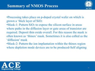 Lecture4 nmos process | PPTX