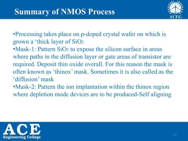 Lecture4 nmos process | PPTX | Consumer Electronics | Technology ...