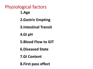 LECTURE 4-PHYSIOLOGICAL FACTORS AFFECTING DRUG ABSORPTION.pptx