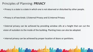 Principles of Planning for Residential Buildings | PDF