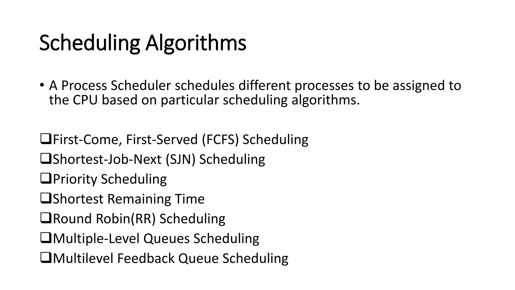 Lecture 4 process cpu scheduling | PPT Lecture 4 process cpu scheduling | PPT