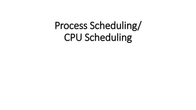 Lecture 4 Process Cpu Scheduling Ppt 0691