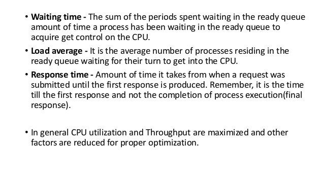 Lecture 4 process cpu scheduling
