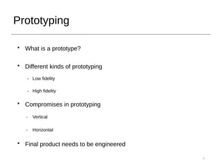 Introduction to Technopreneurship prototyping | PPTX