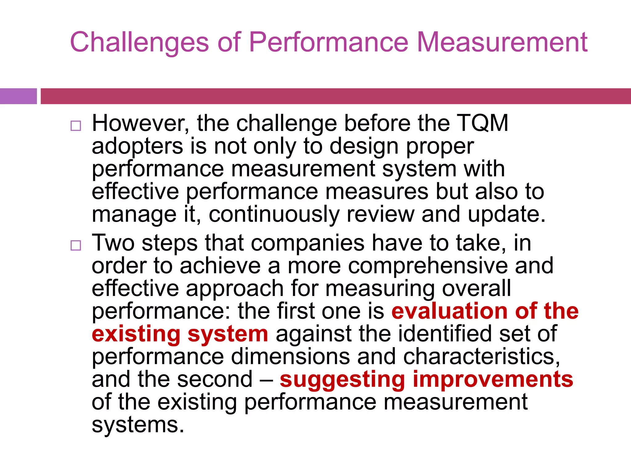 Lecture 4 Quality Performance Measurement Tools And Techniques Pptx Business Operations