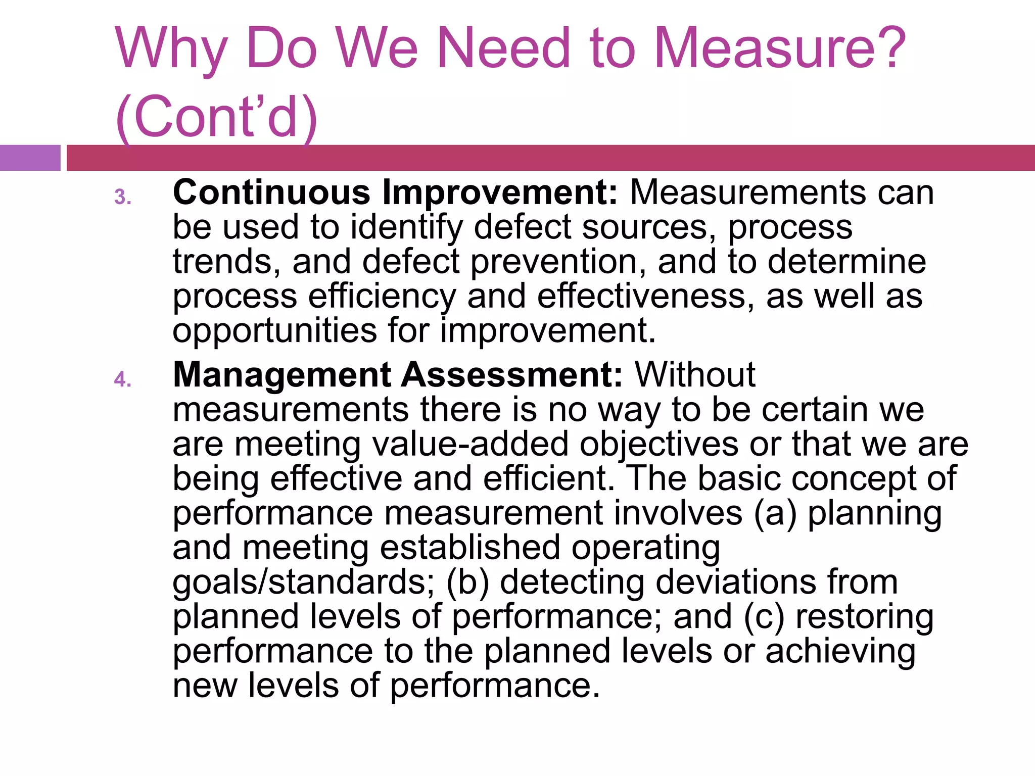 Lecture 4 Quality Performance Measurement Tools And Techniques Pptx Business Operations