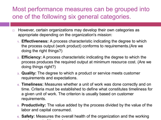 Lecture 4 quality performance measurement tools and techniques | PPTX ...