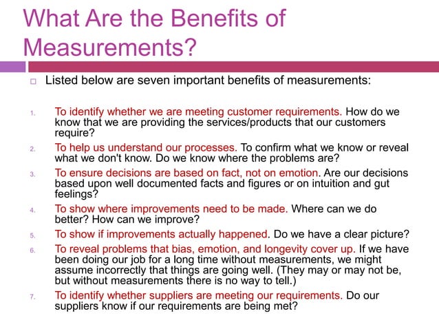 Lecture 4 quality performance measurement tools and techniques | PPTX ...