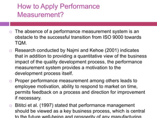 Lecture 4 quality performance measurement tools and techniques | PPTX ...