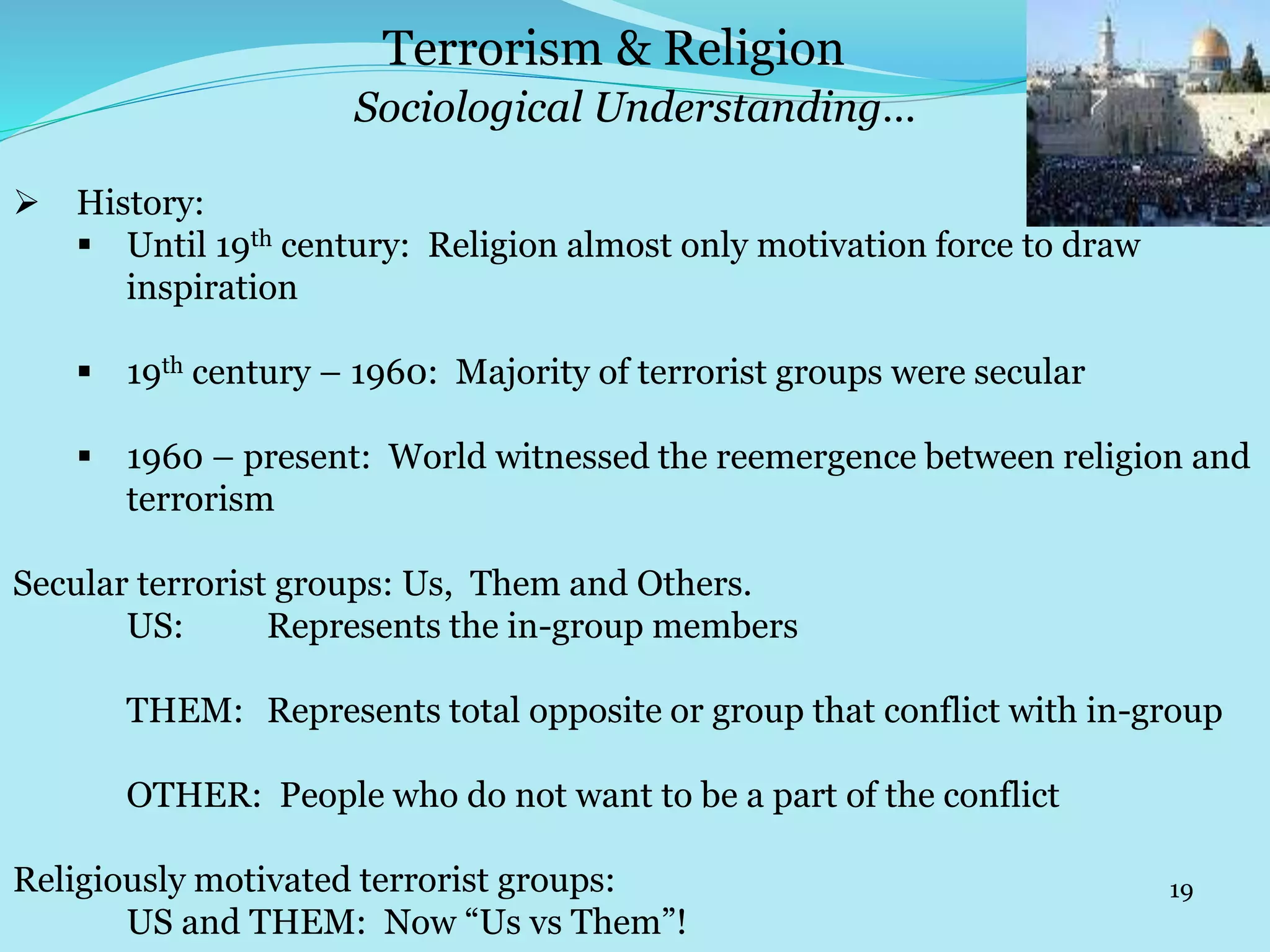Lecture 4 religion & terrorism | PPTX