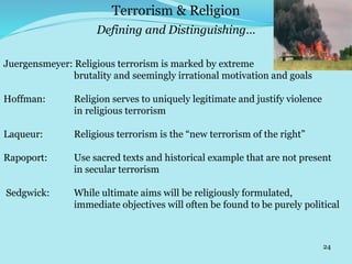 Lecture 4 religion & terrorism | PPTX