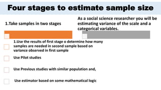 Sample Size Determination | PPTX | Genetics | Science
