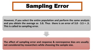 Sample Size Determination | PPTX | Genetics | Science