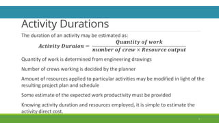 Lecture 4 - Engineering project Scheduling.pptx