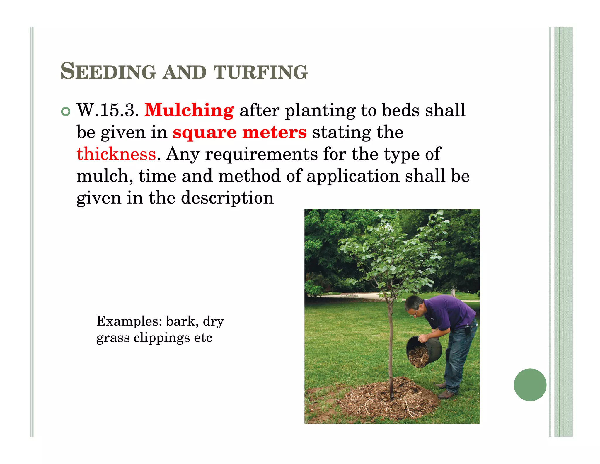 M3 Lecture 4 seeding and turfing | PDF