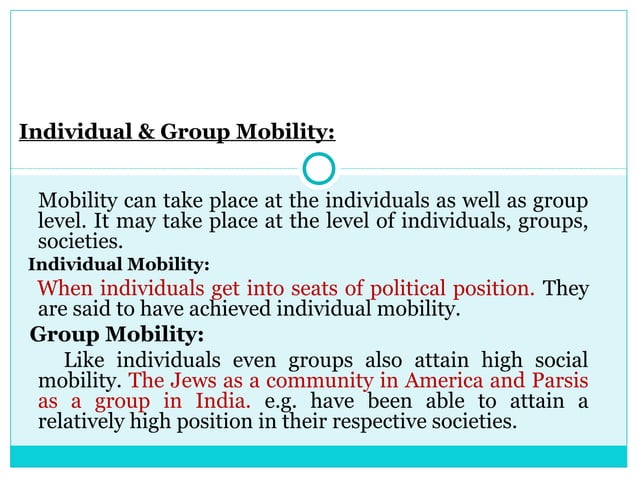 social mobility | PPT