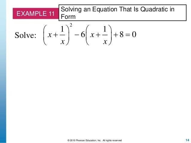 Lecture 4 solving other types of equations