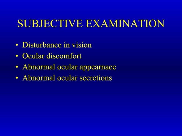 Lecture4 subjective and objective eye exam | PPT