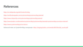 An Overview of SystemVerilog for Design and Verification | PDF