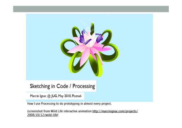 COMP 4026 Lecture4: Processing and Advanced Interface Technology | PDF | Computer Software and ...