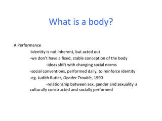 Lecture 4 - The body in contemporary art | PPT