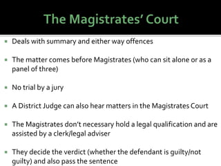 Lecture 4 the criminal courts | PPT