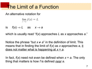 Lecture 4 the limit of a function | PPT