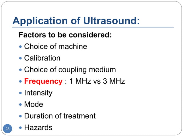 Therapeutic Ultrasound for Physiotherapy students | PPTX | First Aid ...
