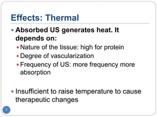 Therapeutic Ultrasound for Physiotherapy students | PPTX
