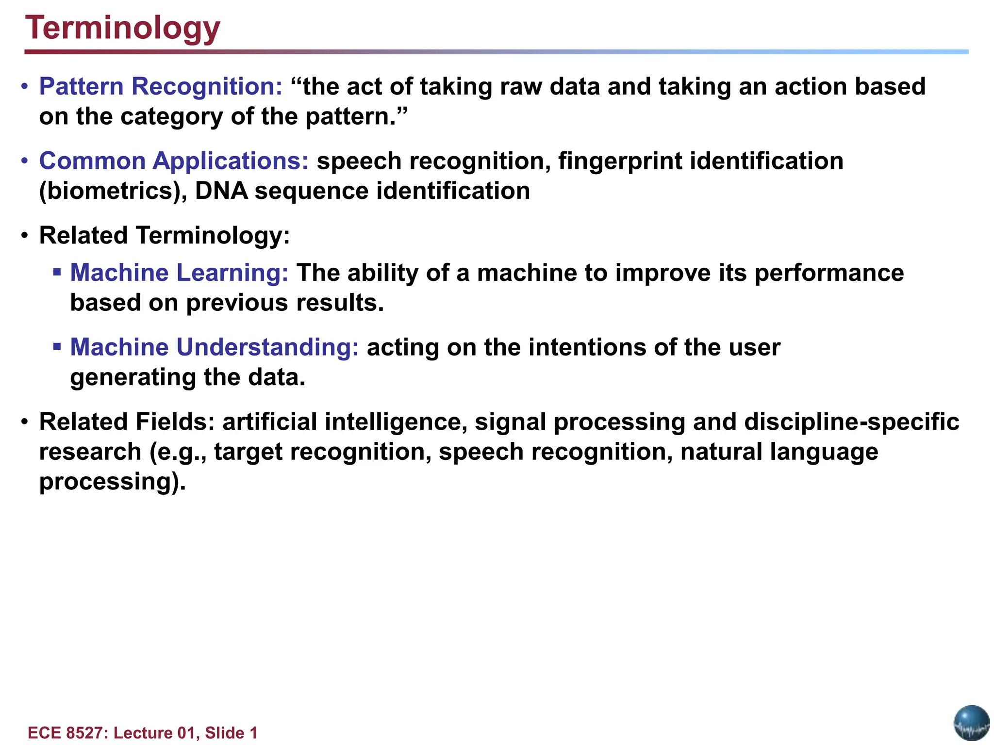 Introduction To Machine Learning And Pattern Recognition Ppt