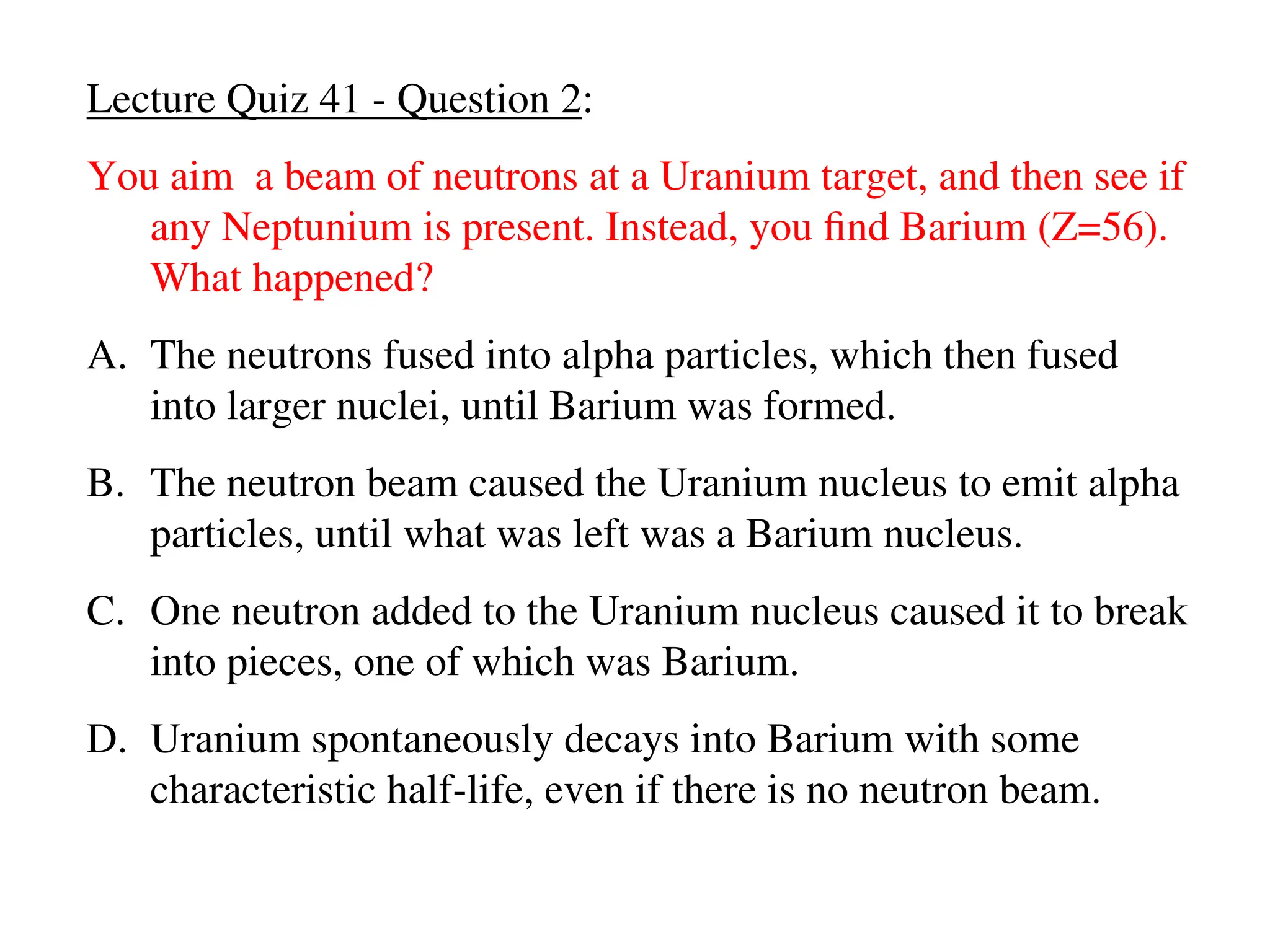 Lecture41about uranium isotops and reading quiz .ppt