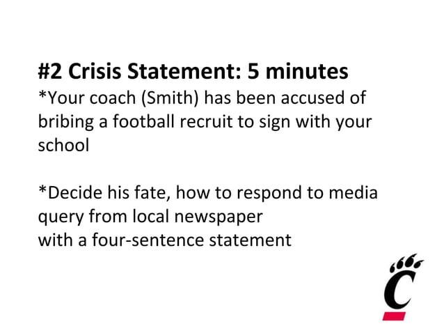 Sports PR, Lecture 4 | PPT