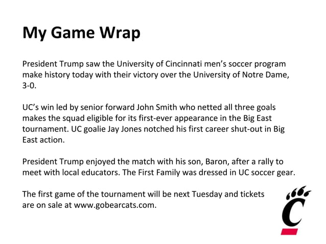 Sports PR, Lecture 4 | PPT