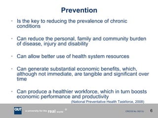 HLN004 Lecture 4 Prevention Works - Frameworks, strategies and ...