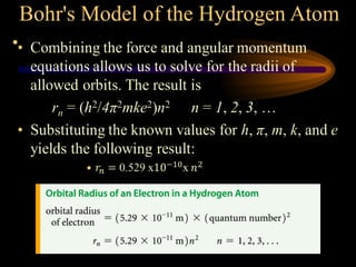 Lecture #43 Bohr's atomic model presentation | PPTX