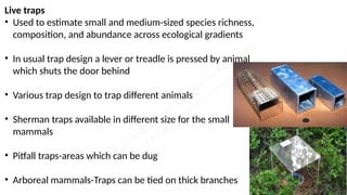 Lecture 47 Sampling Methods for Mammals.pptx