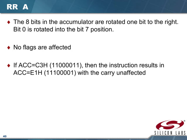 Lecture 4 (8051 instruction set) rv01 | PPT