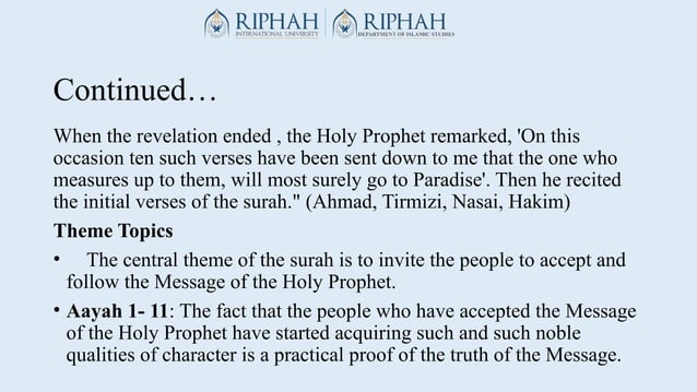 Intro to Basic Teachings of Quran New.pptx | Islam | Religion ...