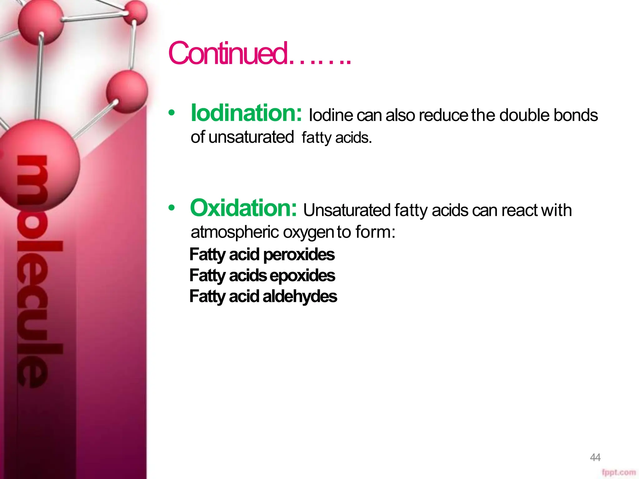 Lipids Molecule Class study Lecture Notes | PPT