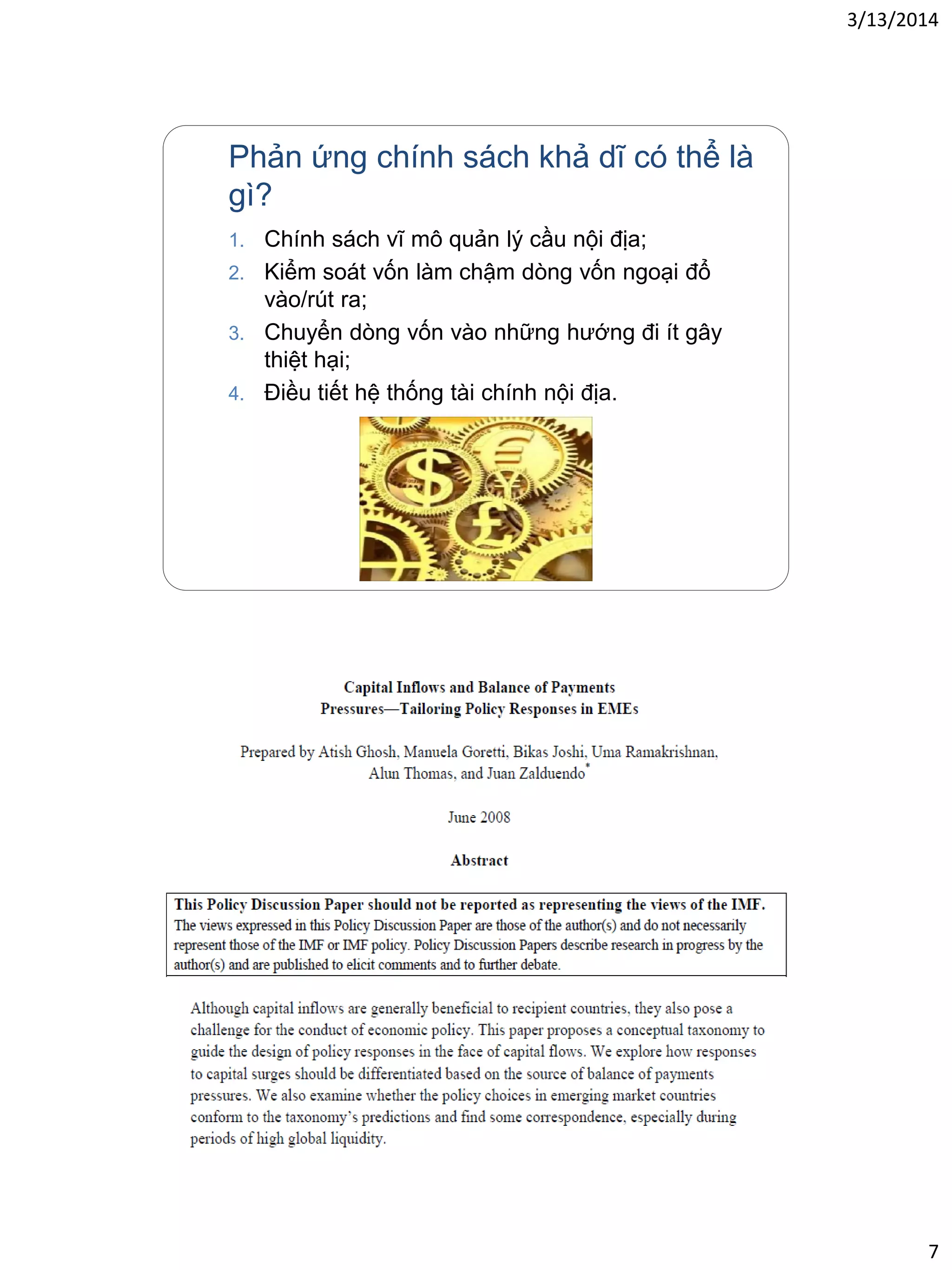 Lecture 4a capital flows - bop - monetary policy | PDF
