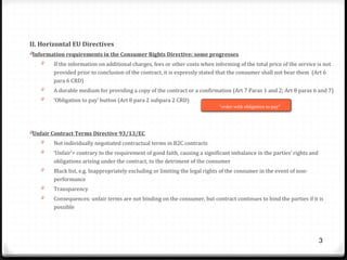 accommodation and horizontal eu directives | PPT