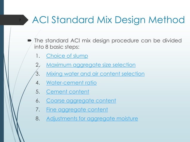 Lecture4 ACI MIX DESIGN and Steps in.pdf