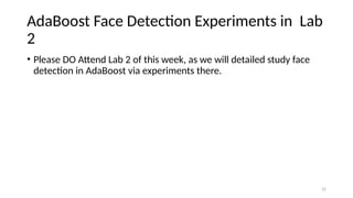 Adaboost Classifier for Machine Learning Course | PPTX