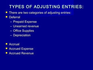Adjusting Entries | PPT