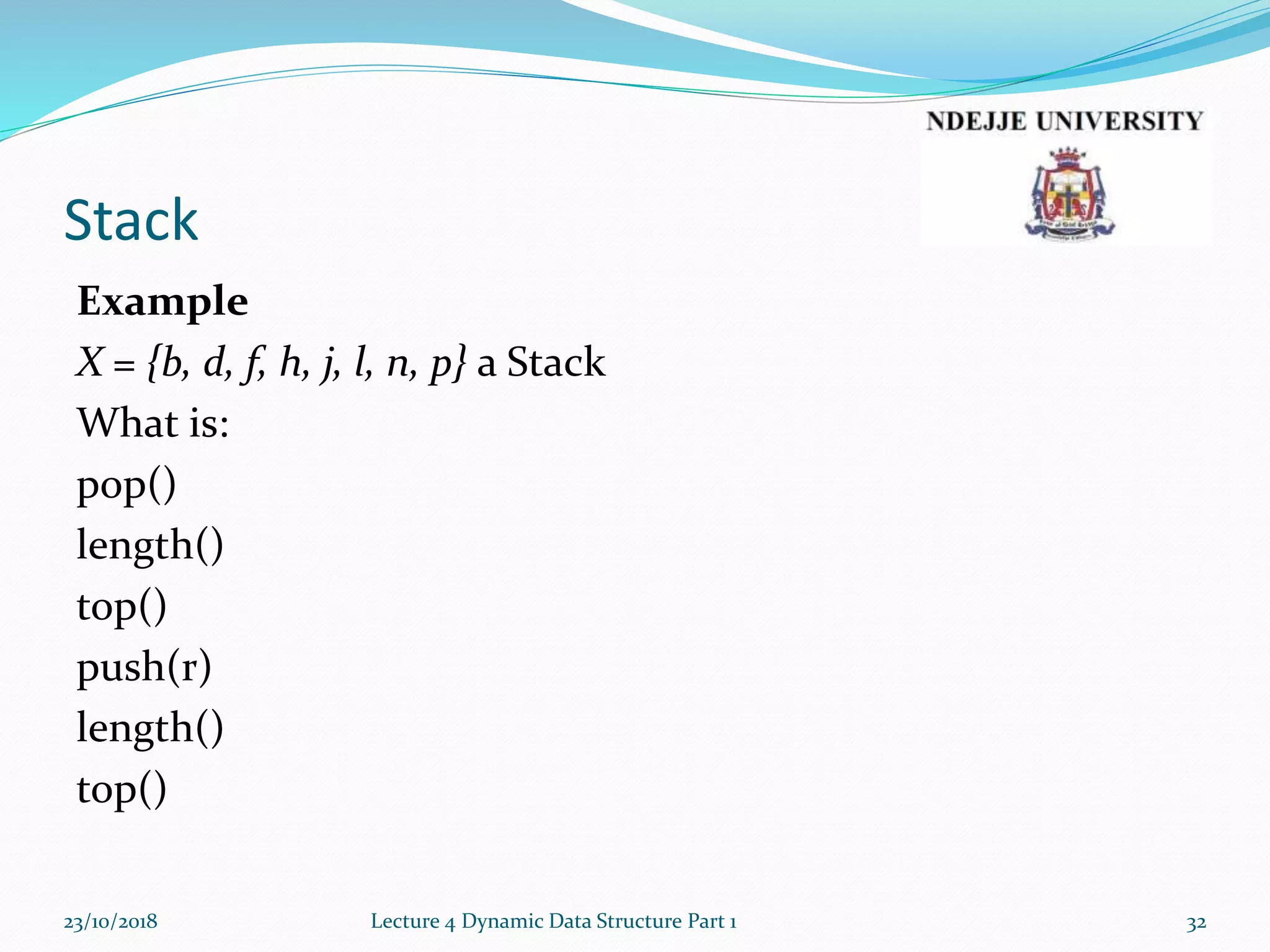 Lecture4a Dynamic Datastructure Ppt