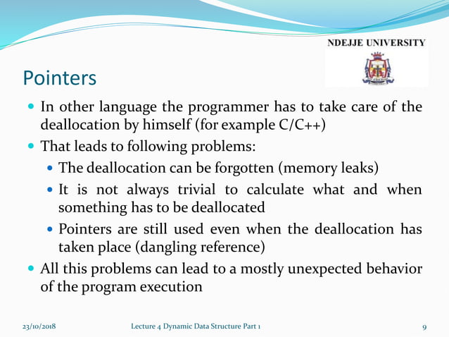 Lecture4a Dynamic Data Structure Ppt
