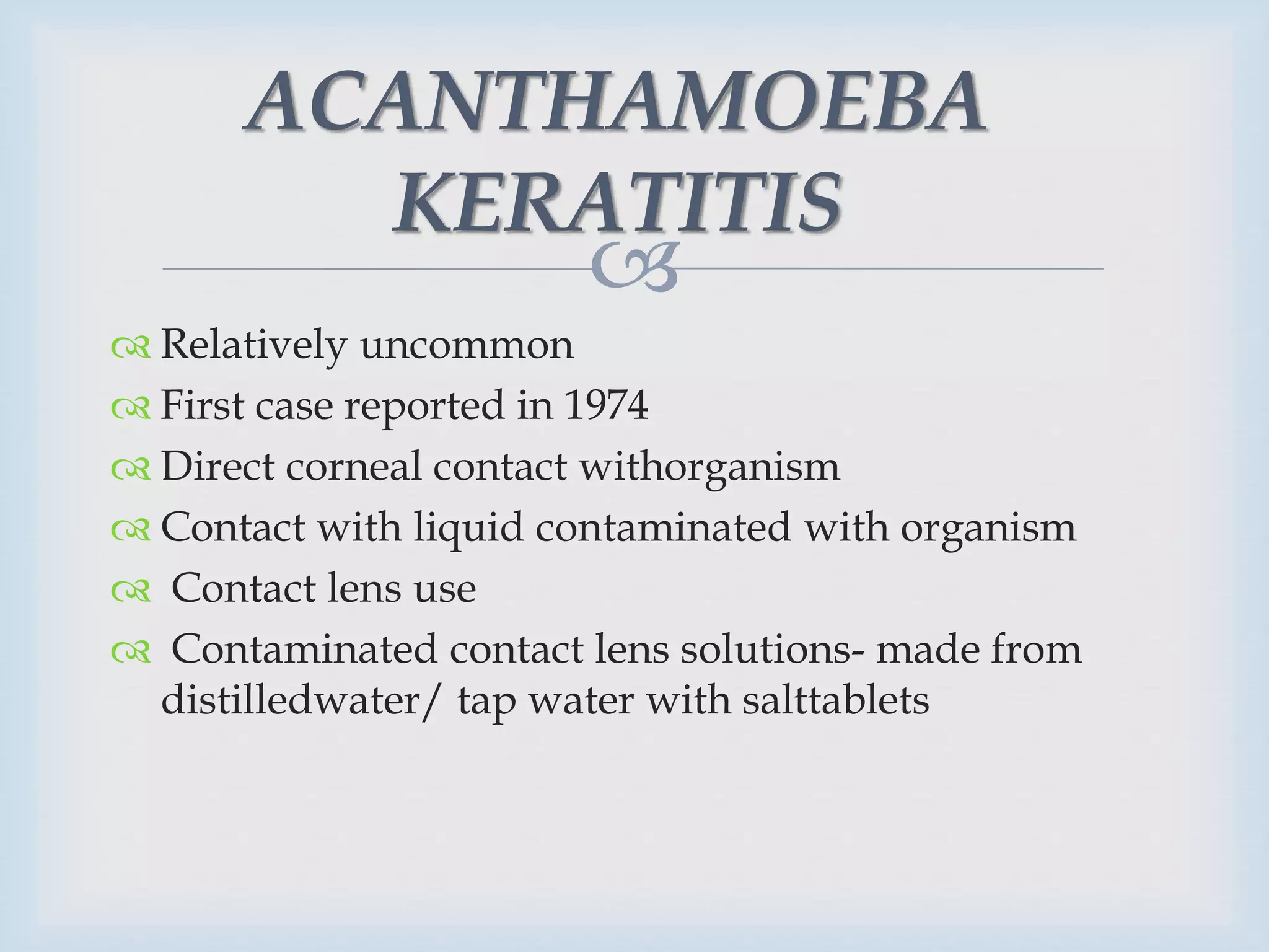 amoeba infecting brain and eyes | PPTX
