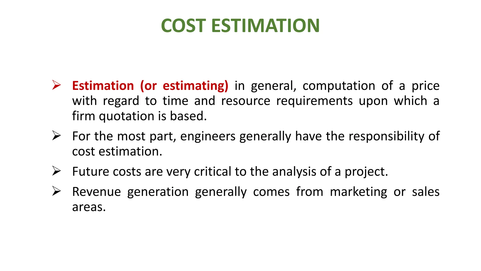 Lecture _Analysis of Cost Estimation.pptx